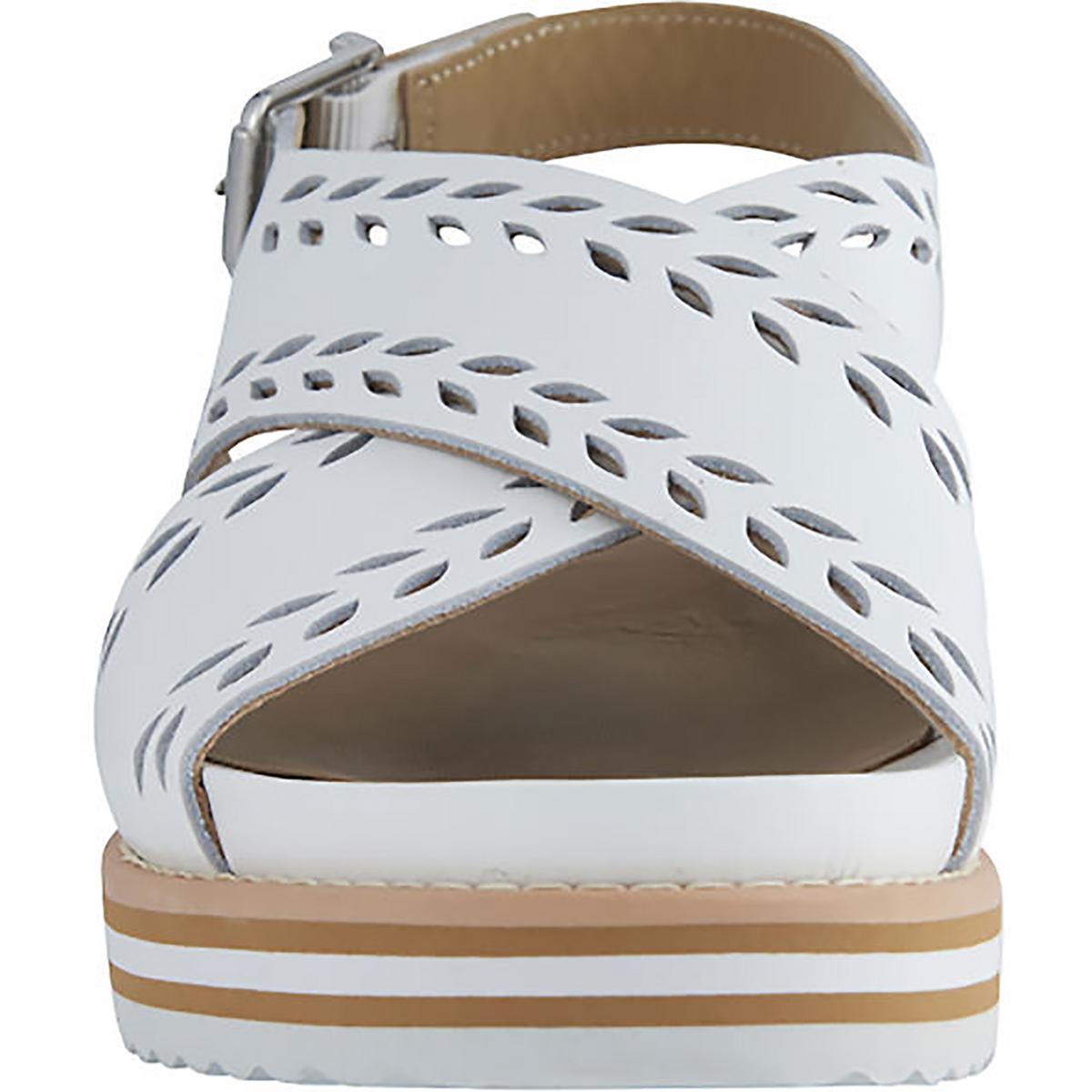 David Tate Womens Fiji Leather Peep-Toe Slingback Sandals Shoes BHFO ...