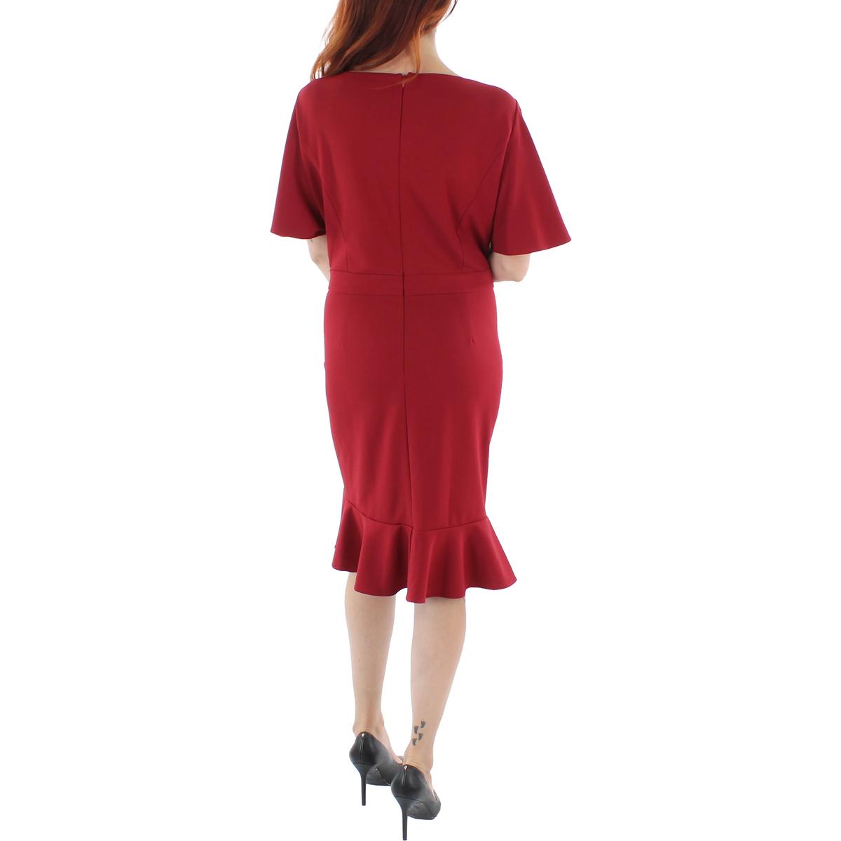 Kasper+Women%27s+Flutter+Sleeve+Sheath+Dress+Red+Size+X-Large for sale ...
