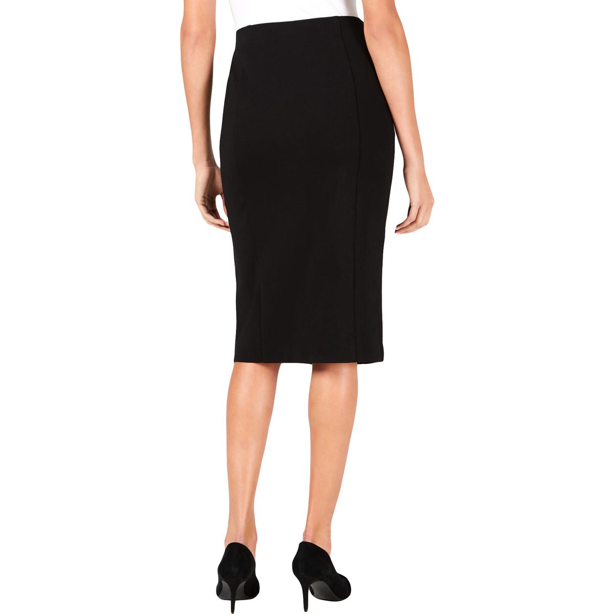 Alfani Womens Black Stretch Knee-Length Business Pencil Skirt 4 BHFO ...