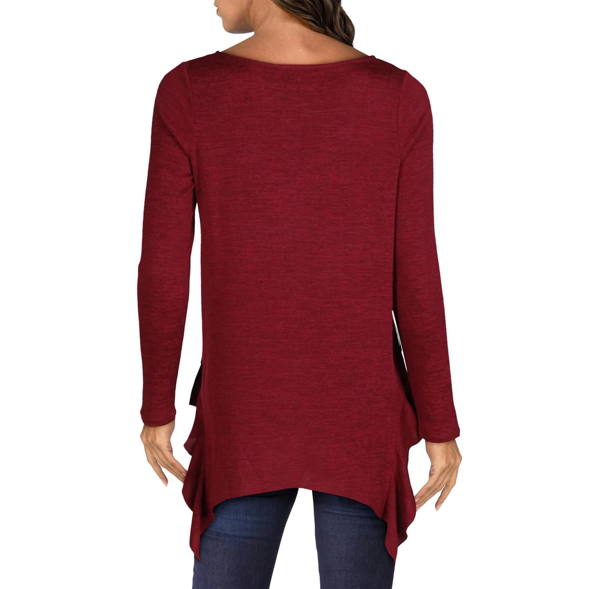 Nic + Zoe Womens Every Occasion Ruffled Long Sleeves Tunic Top Shirt ...