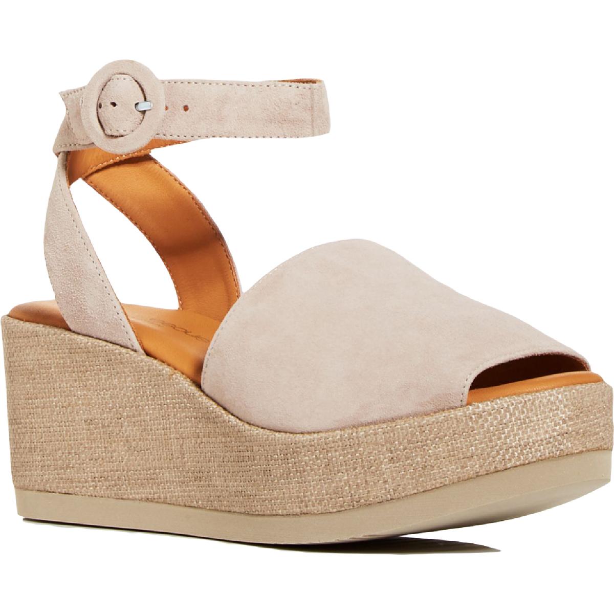 Andre Assous Klarita Womens Leather Wedges Espadrilles