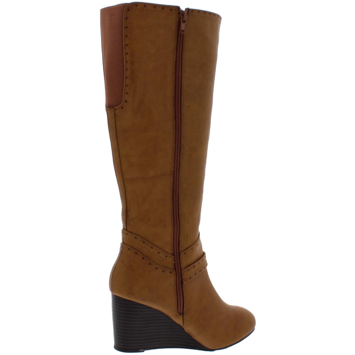Mia Womens Claretta Tan Heels Knee-High Boots Shoes 7.5 Medium (B,M ...