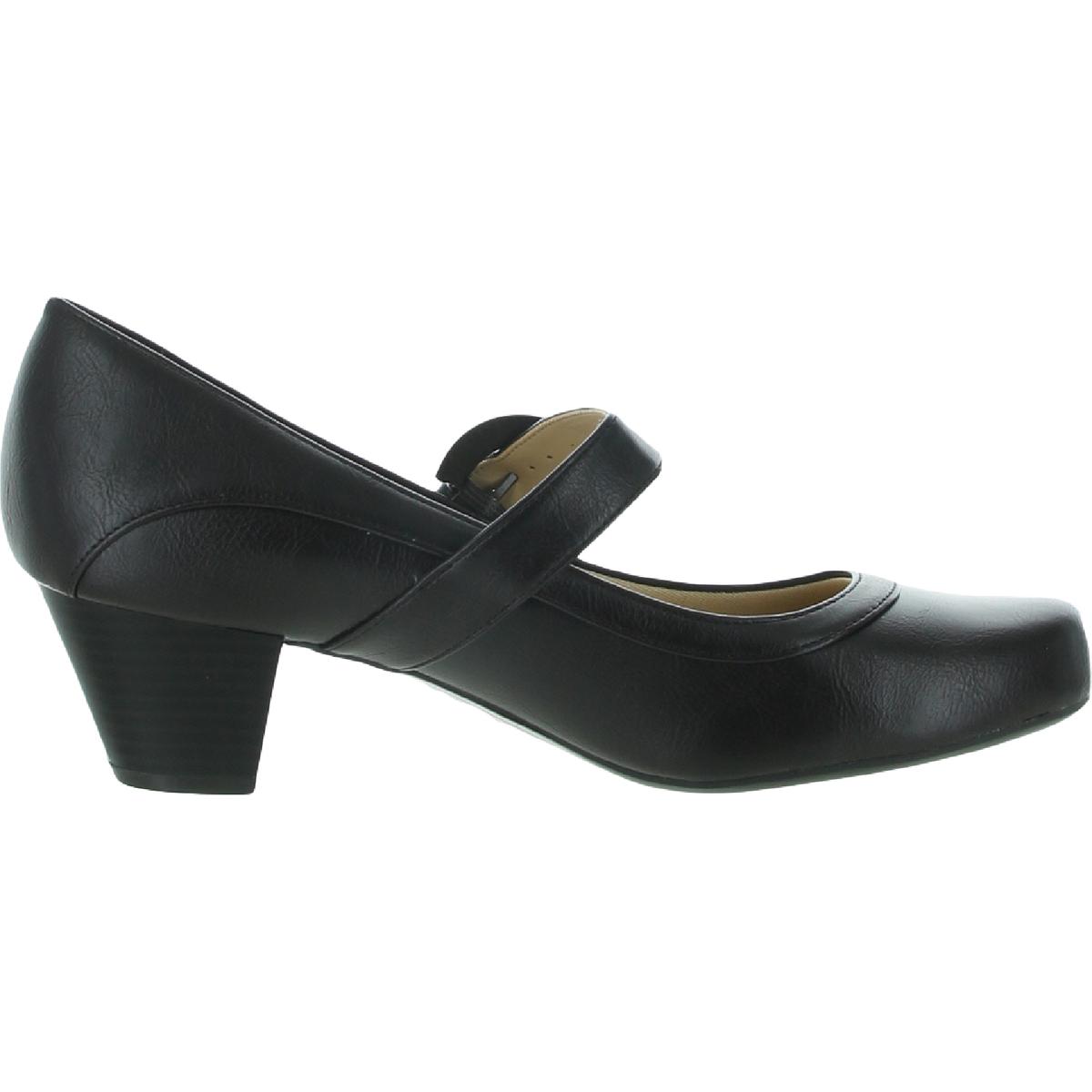 LifeStride Womens Rozz Cushioned Footbed Strap Mary Jane Heels Shoes ...
