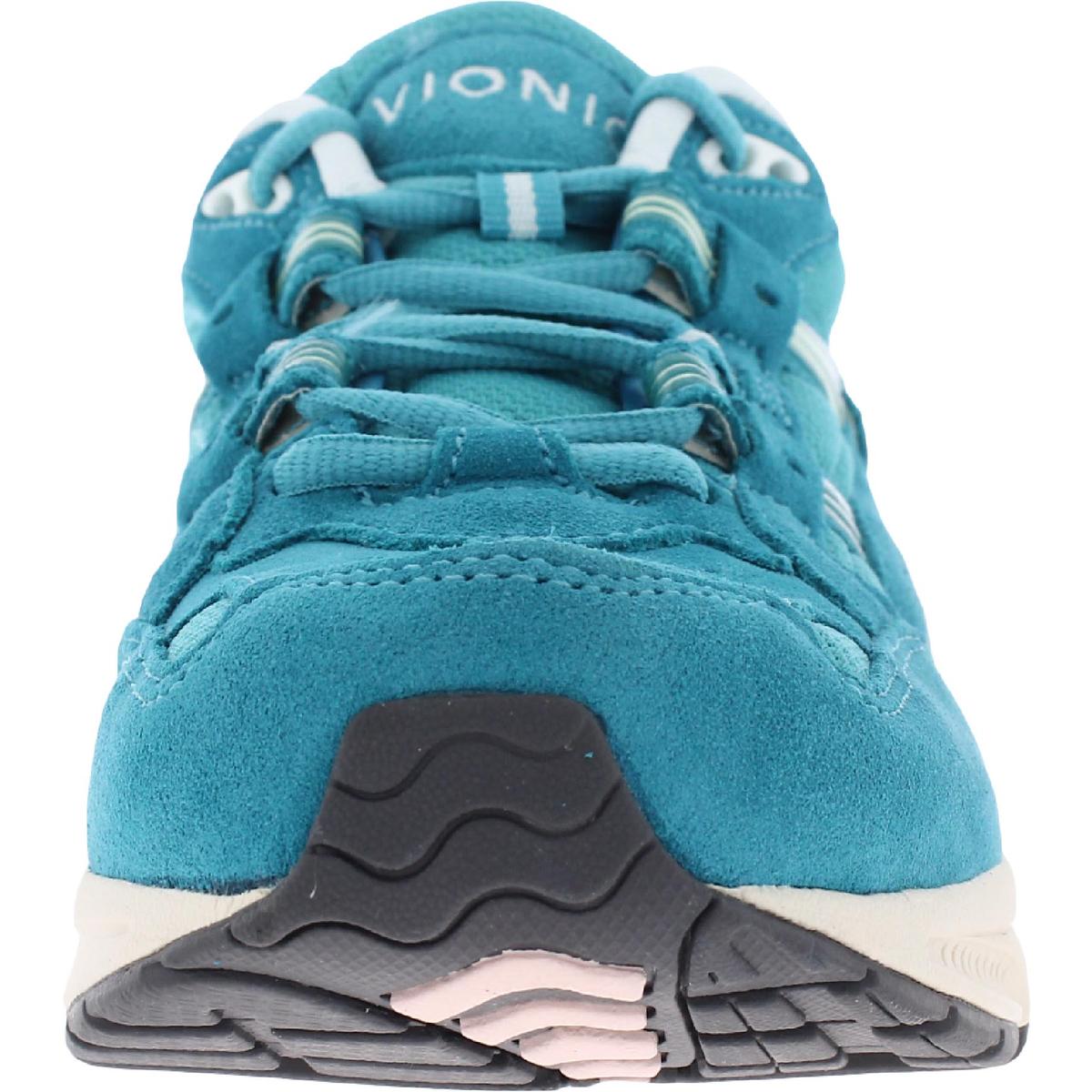 Vionic Walker Women's Plantar Fasciitis Shoe - Suede Lake Blue - 7.5 ...