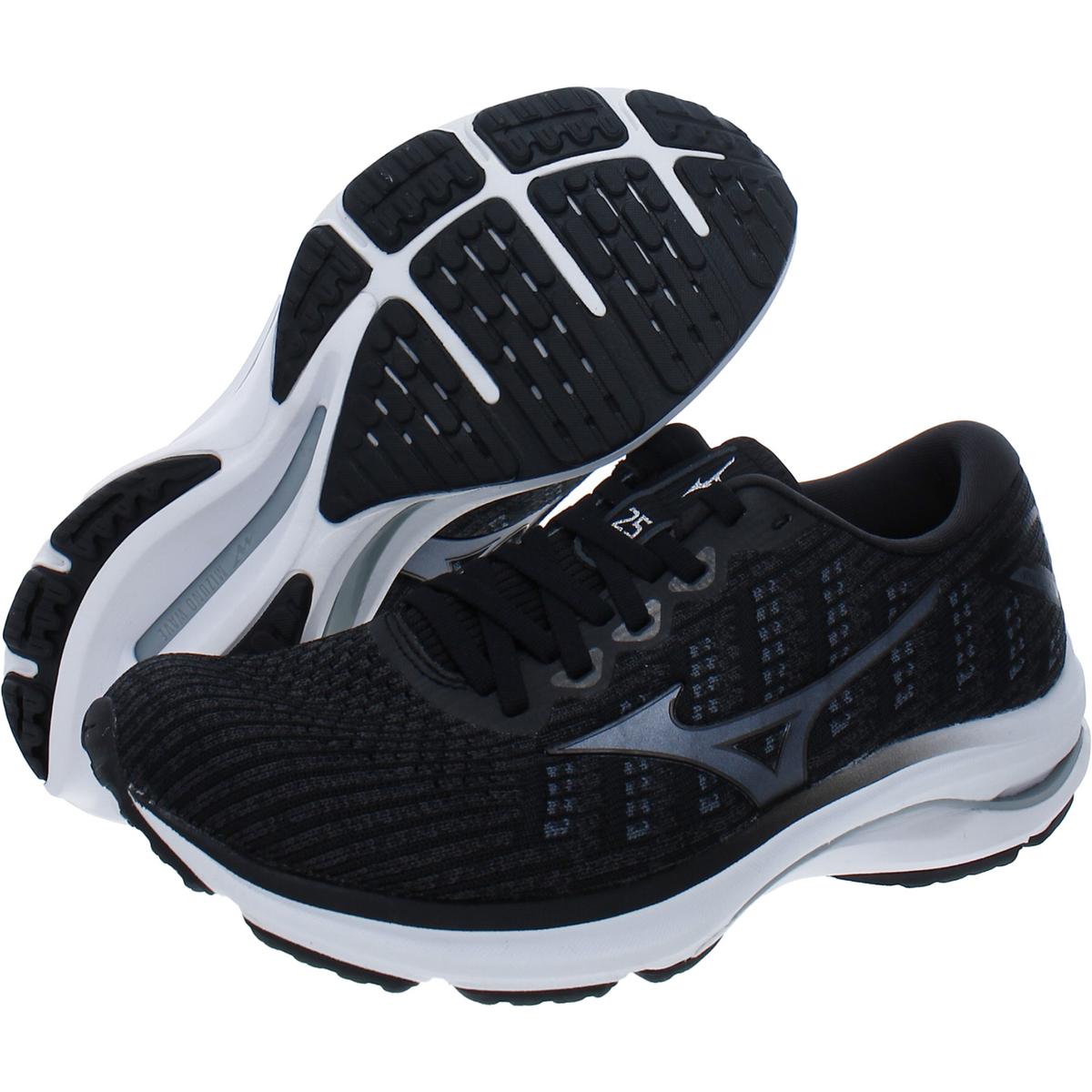 J1GC217590+411320.9P9U+Mizuno+Wave+Rider+25+Waveknit+Black%2FGrey-White+Men%27s+Si for sale ...