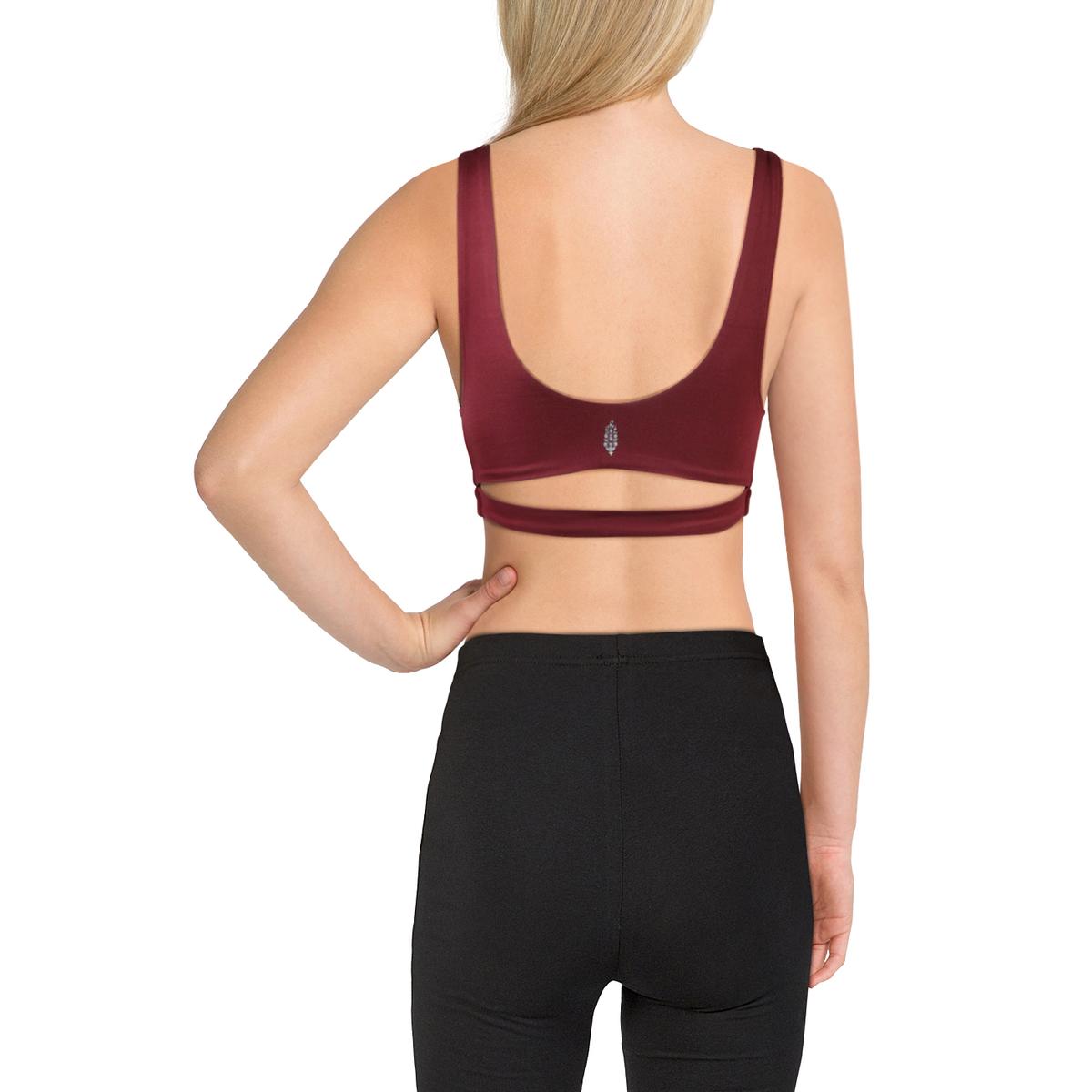FP Movement by Free People Womens Good Times Red Sports Bra Athletic M ...
