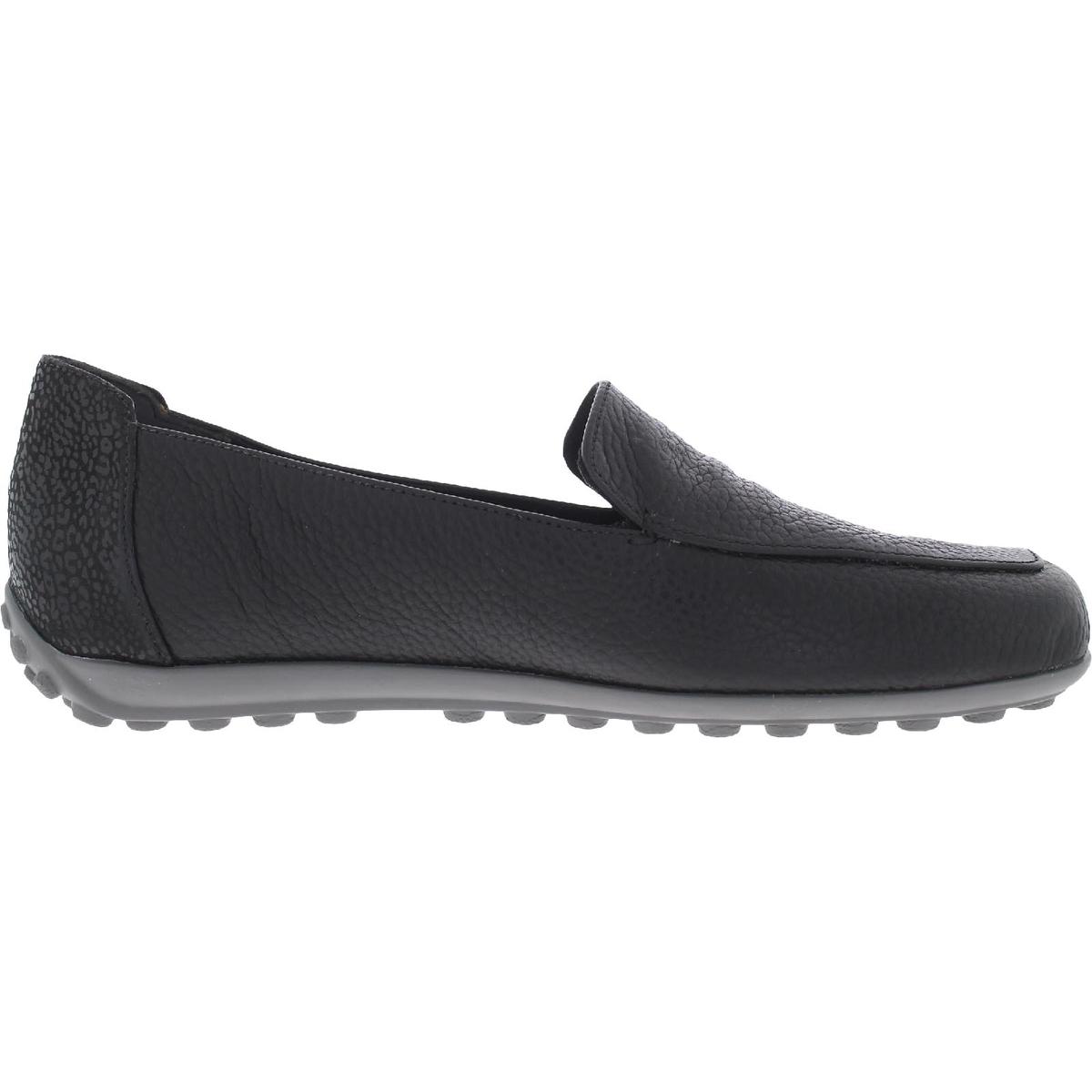 Vionic Womens Elora Black Leather Slip On Loafers Shoes 5 Medium (B M ...