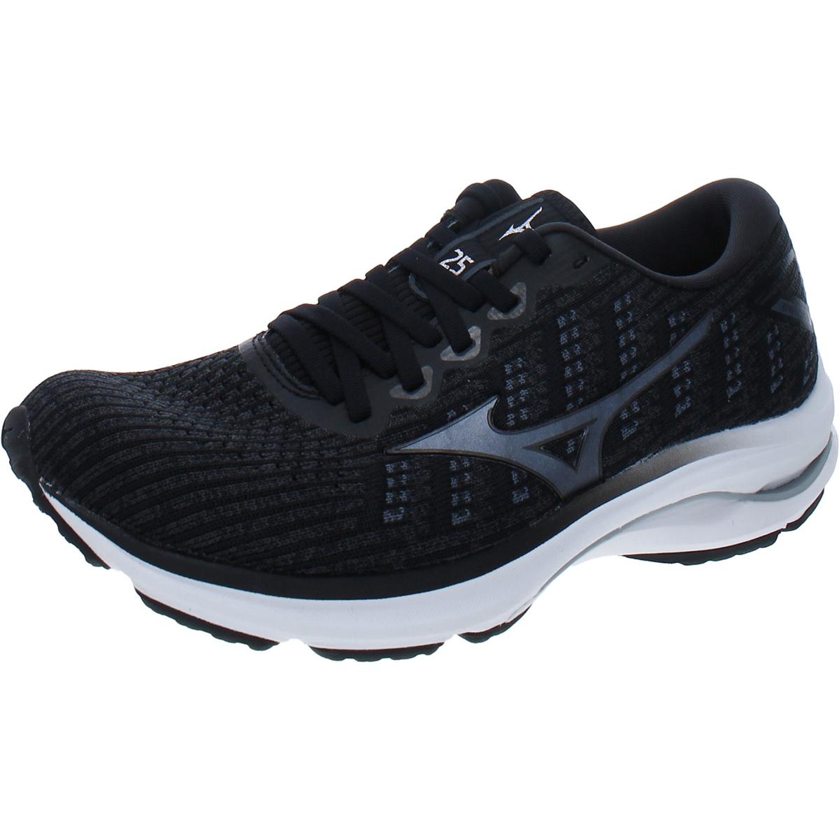 J1GC217590+411320.9P9U+Mizuno+Wave+Rider+25+Waveknit+Black%2FGrey-White+Men%27s+Si for sale ...