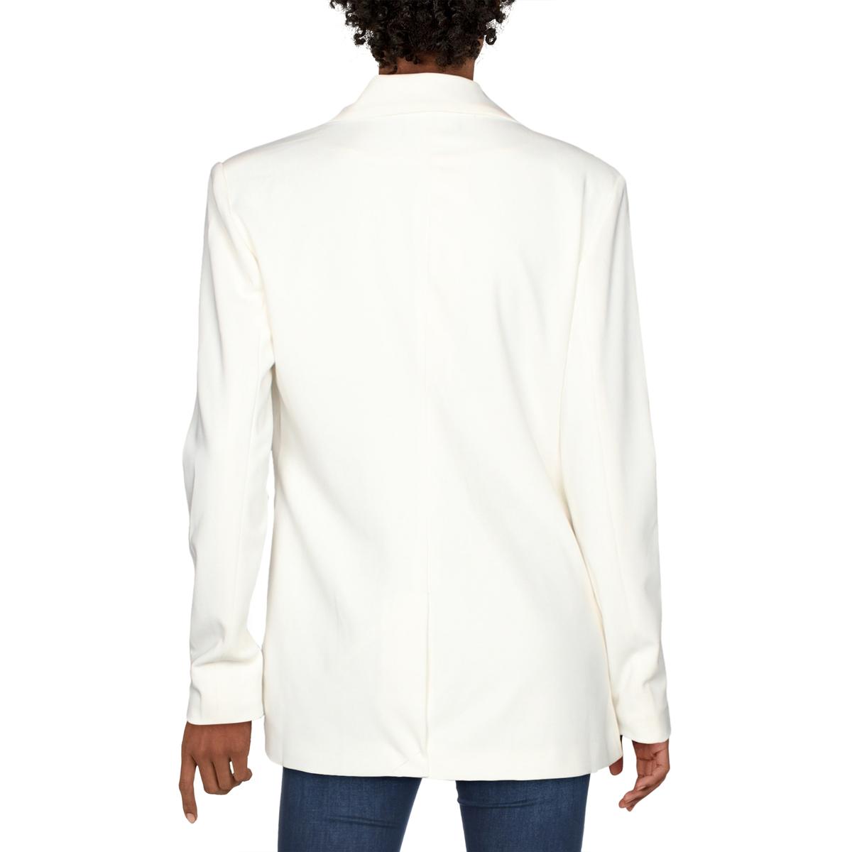 Danielle Bernstein Womens Ivory Split Ring Detail Blazer Jacket XL BHFO ...