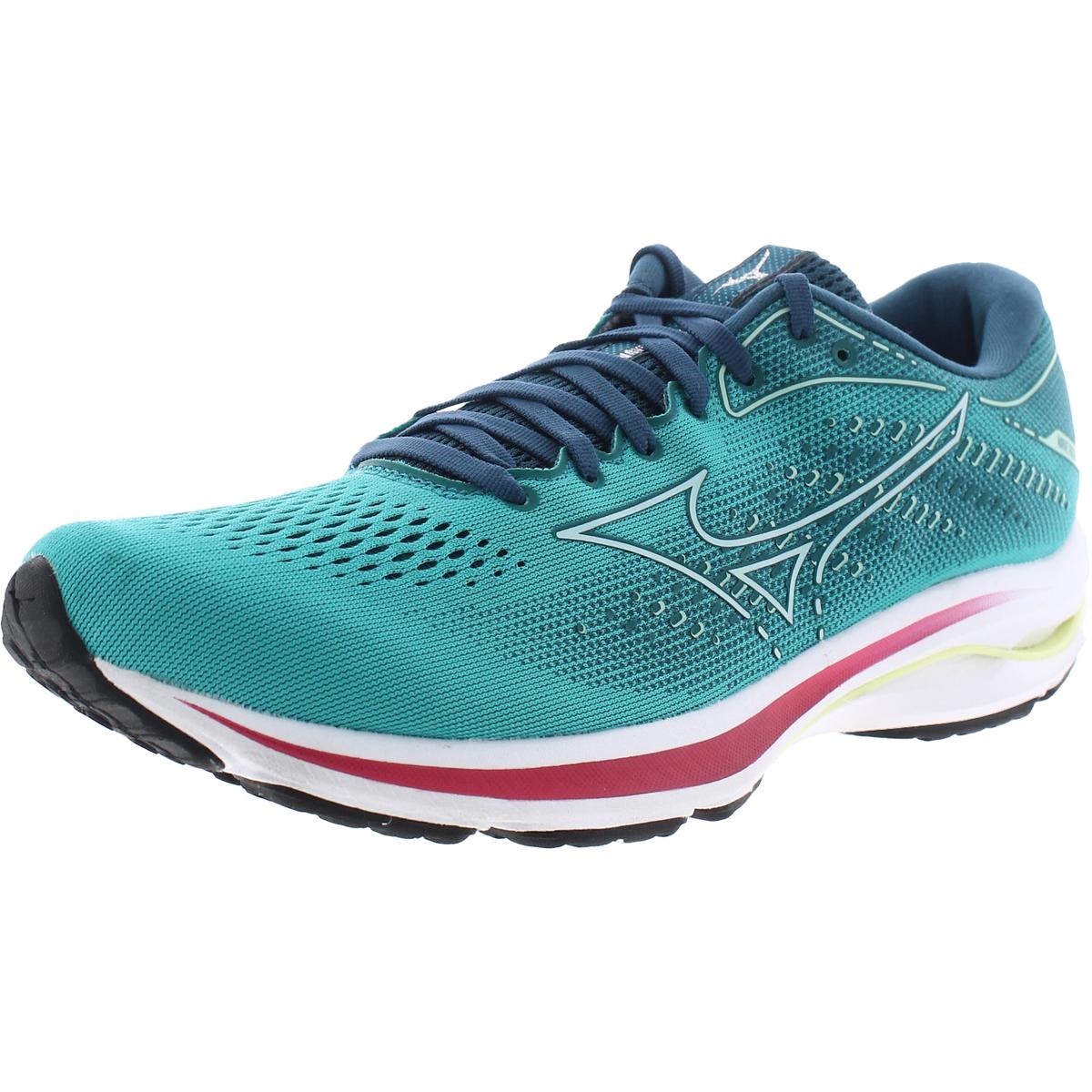 Mizuno Wave Rider Womens Shoes Size 7 Color Turquoise/Pink/Yellow/White ...