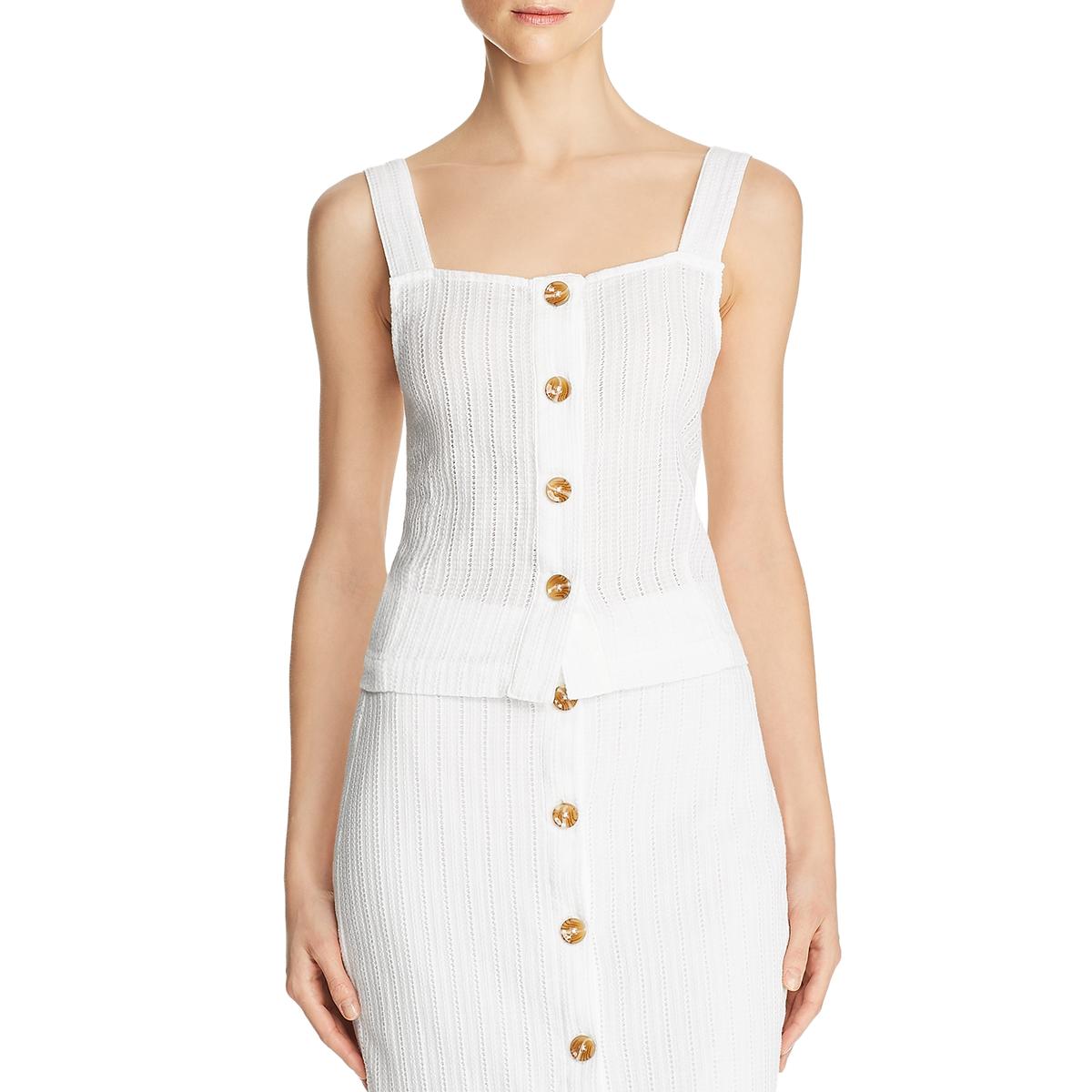 DL1961 Womens Cotton Sleeveless Casual Crop Top Shirt BHFO 2995 | eBay