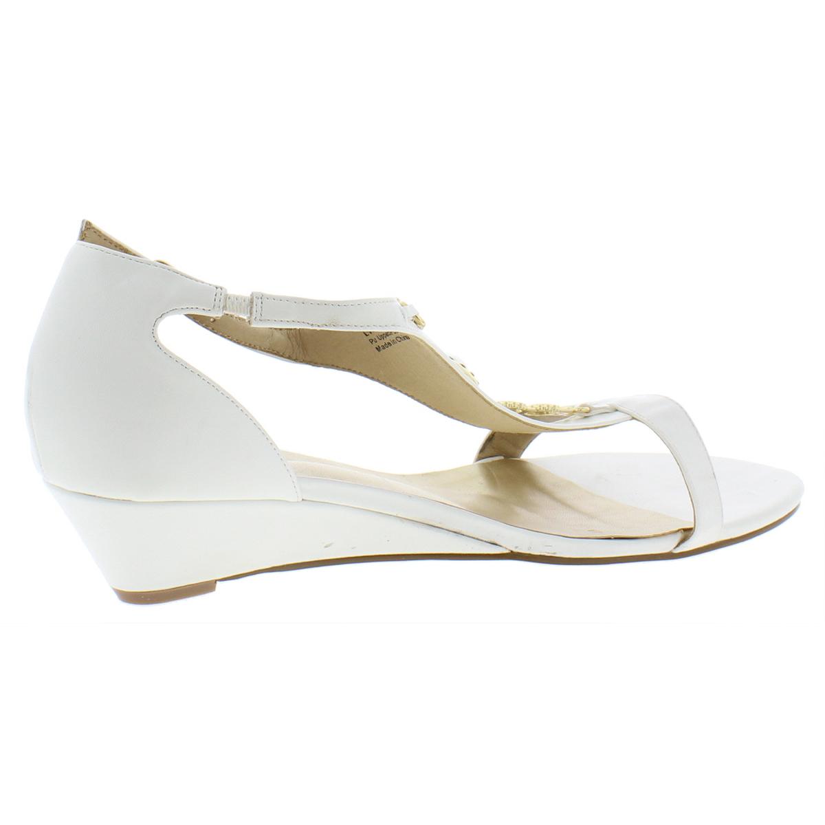 Bellini Womens White Slip On Wedge Sandals Shoes 13 Wide (C,D,W) BHFO ...